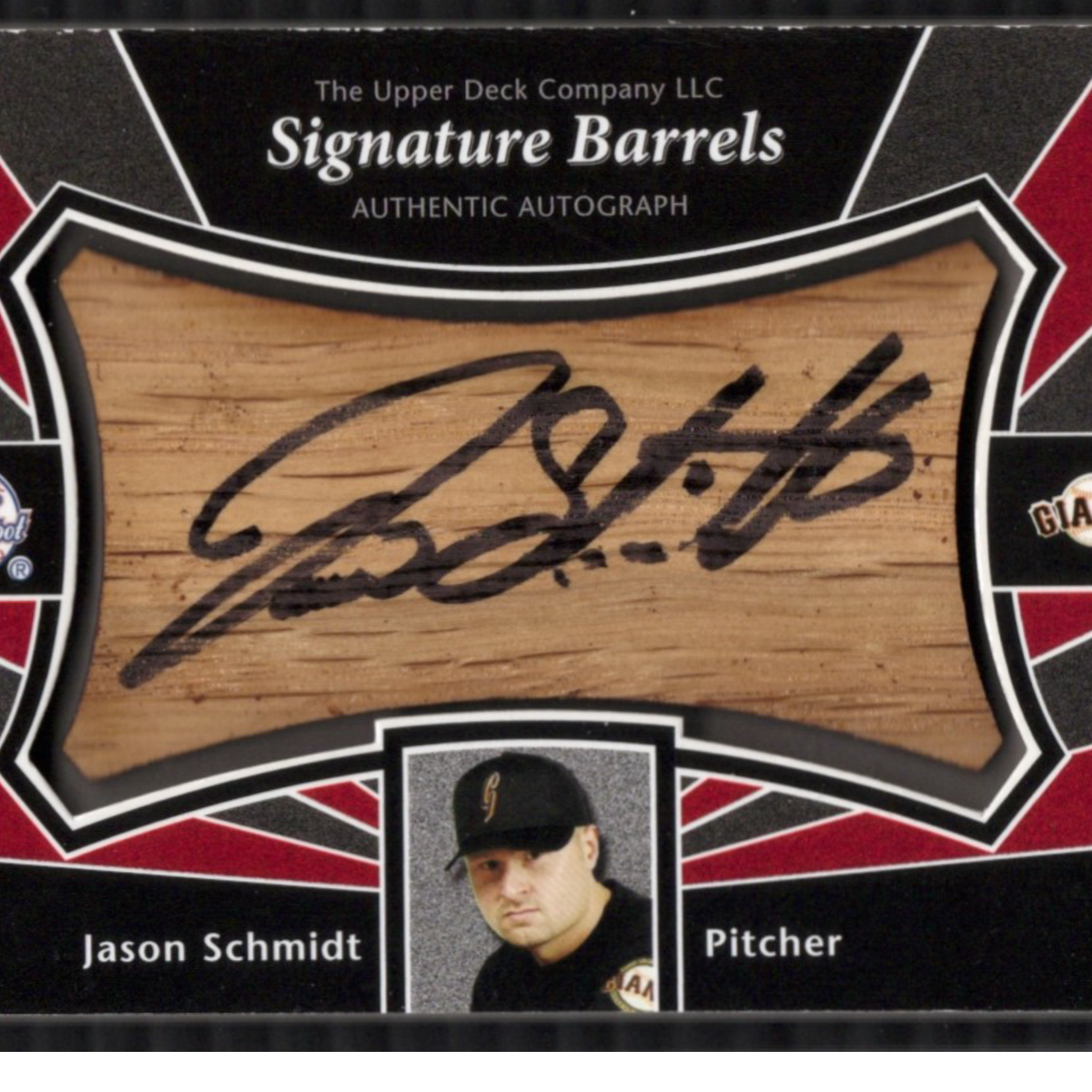 2004 Upper Deck Sweet Spot Signature Barrels Jason Schmidt #SS-JS Auto ...