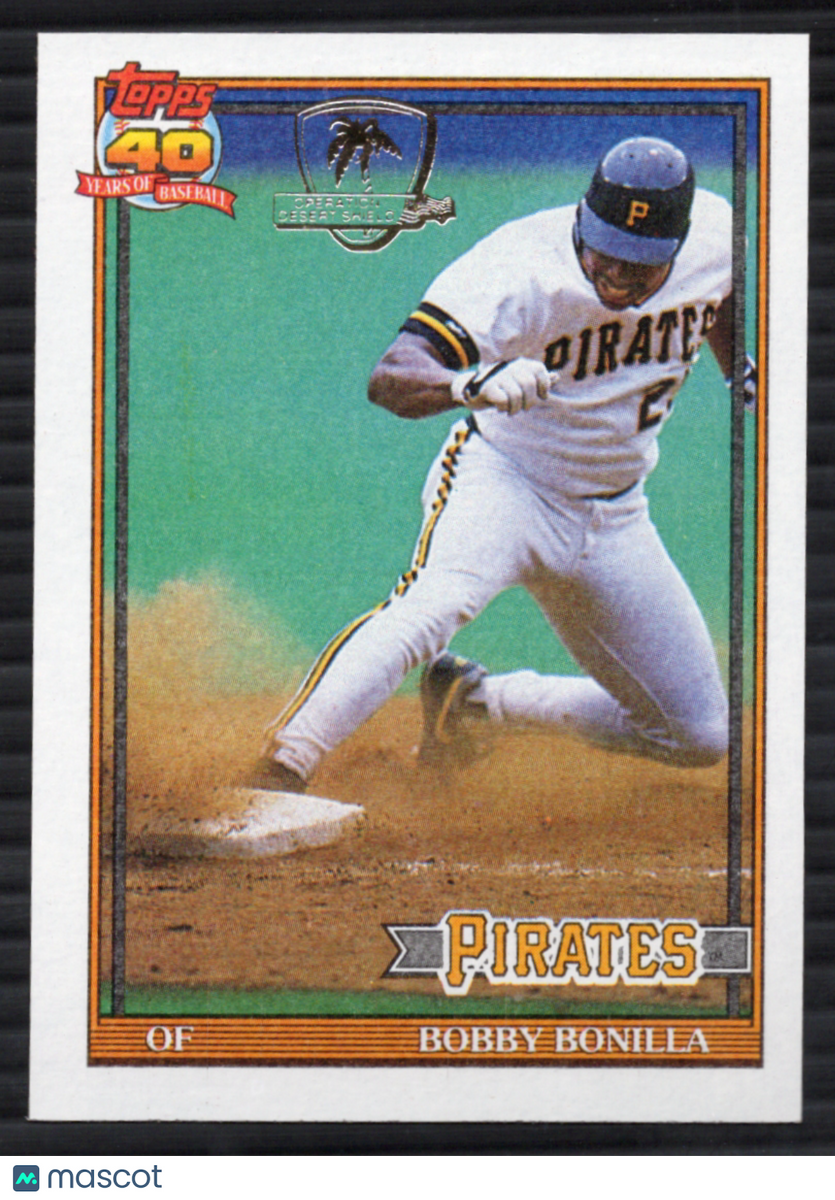 1991 Topps Desert Shield Bobby Bonilla #750 EX/EX+ Pittsburgh Pirates ...