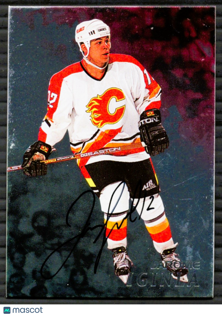1998-99 In The Game Be A Player Jarome Iginla #18 Autograph – Collectaway